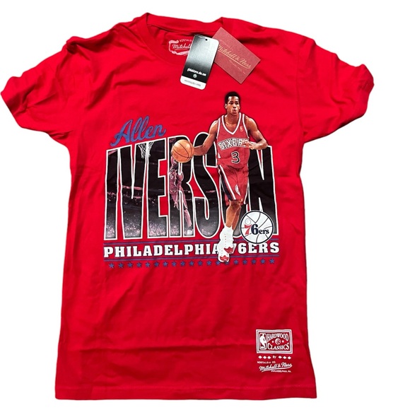 Mitchell & Ness | Shirts | Allen Iverson Mitchell And Ness Tee | Poshmark
